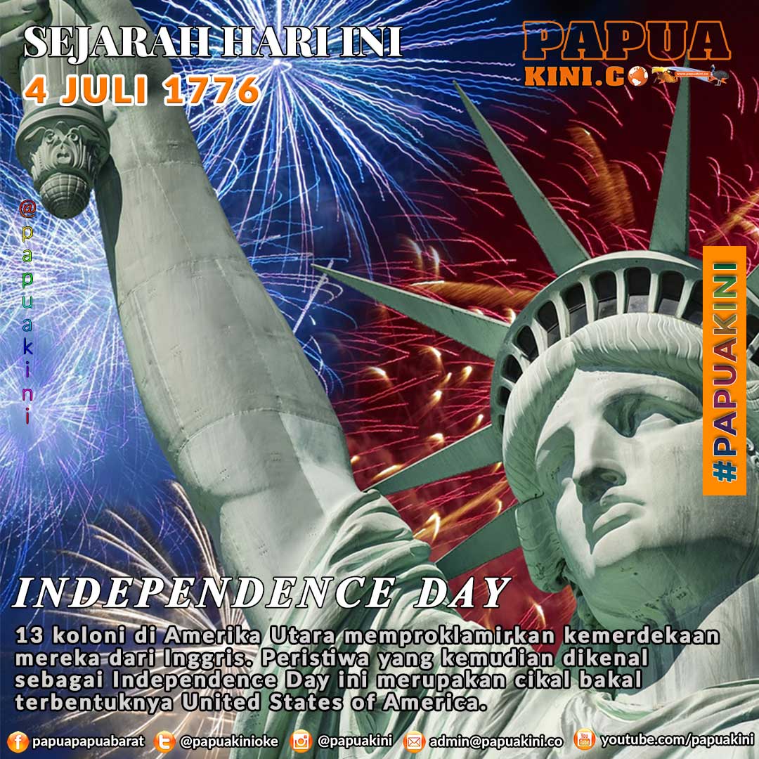 sejarah-hari-ini–4-juli-1776-indepedence-day | Papua Kini