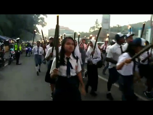 Ribuan Warga Pawai Taptu Sambut HUT ke-74 Republik Indonesia | Papua Kini