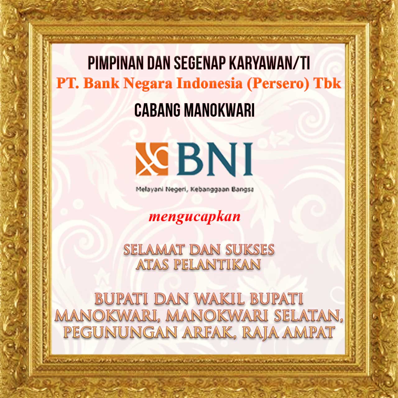 iklan-bni-pelantikan | Papua Kini