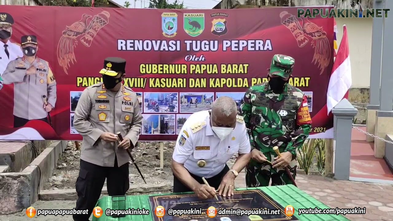 Renovasi Tugu Pepera Irian Barat di Manokwari | Papua Kini